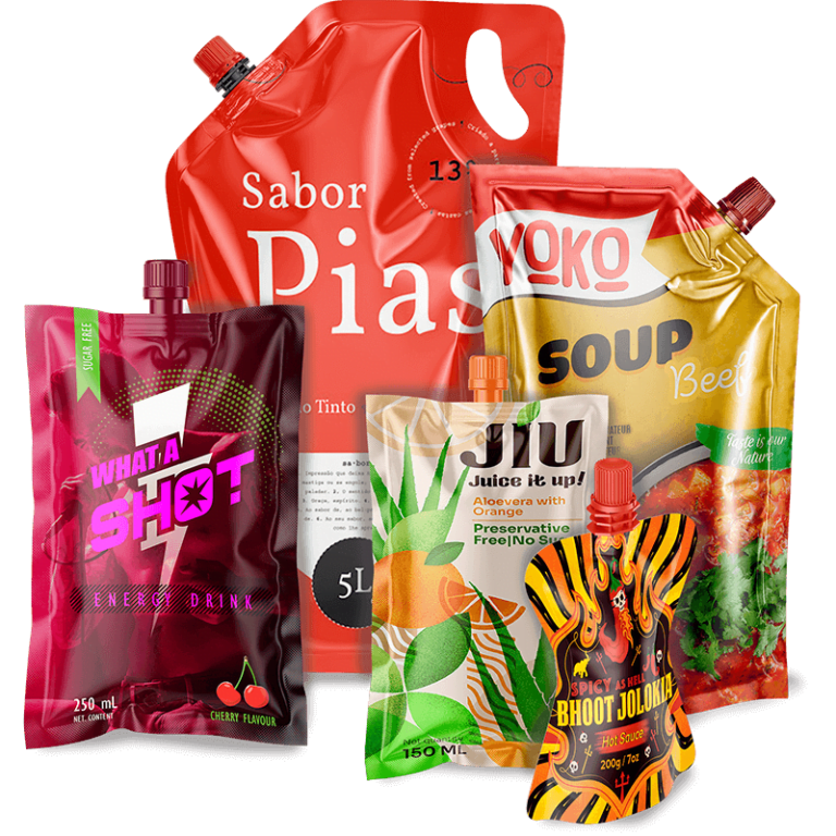 Spout Pouch | Liquid Spout Bags | Custom Spouted Pouches