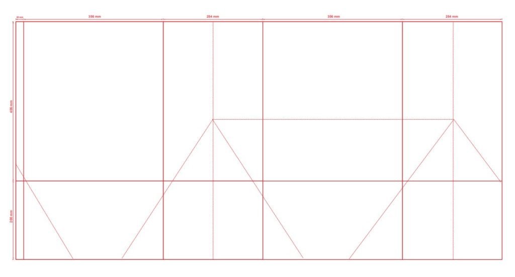 Shopping Bag Dieline 14x10x16 - CarePac